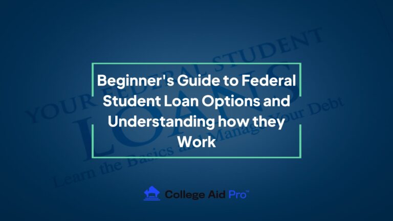 Beginner's Guide to Federal Loan Options - What Works Best for You ...